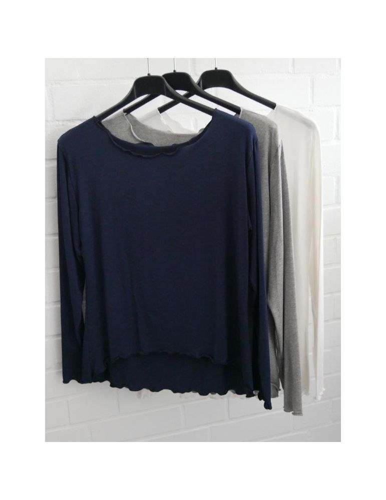 Viskose Shirt Damen Langarm