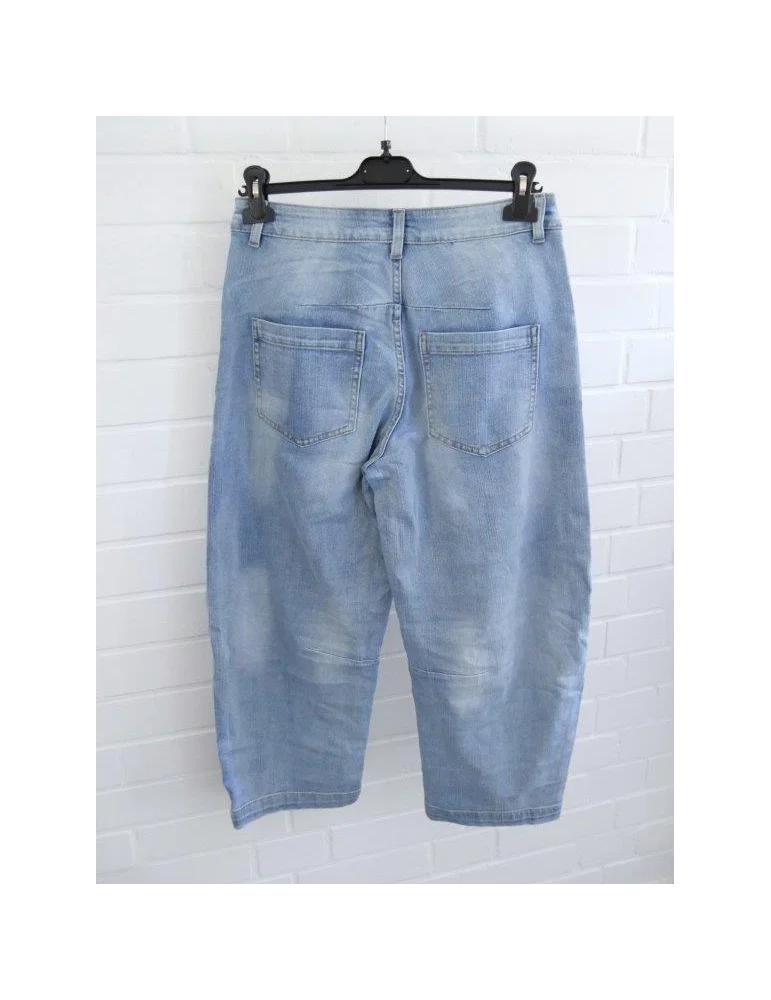 Graue Damen 7/8-Jeans im Used Look | Relaxed Fit von S. Woman